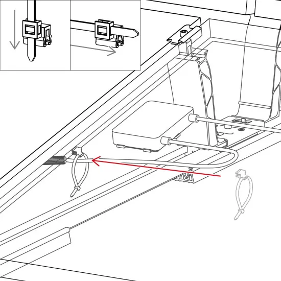Colier plastic pentru cabluri